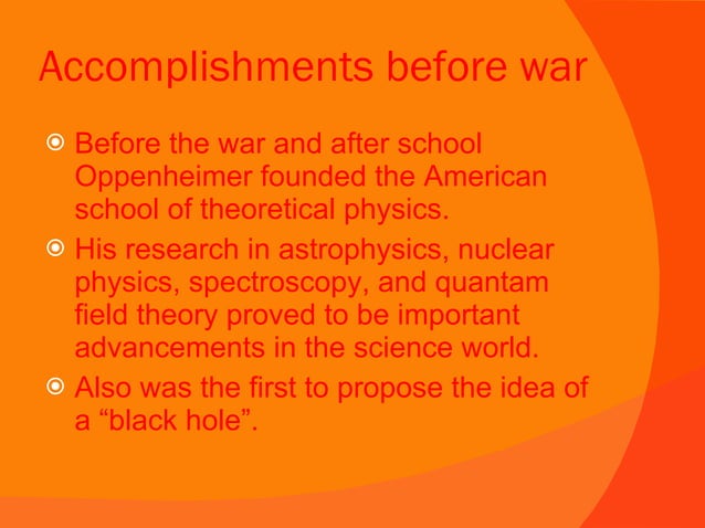 Julius Oppenheimer | PPT