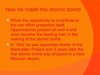 Julius Oppenheimer | PPT