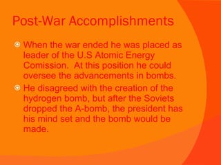 Julius Oppenheimer | PPT