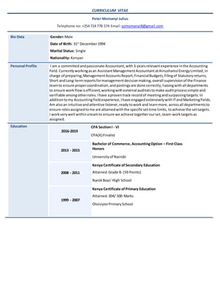 Julius's cv | DOCX