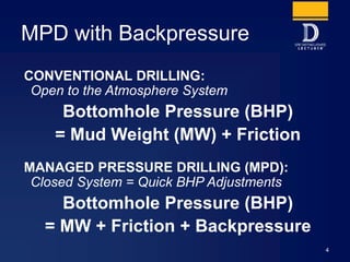 "Deepwater Managed Pressure Drilling and Well Drillability, Efficiency ...