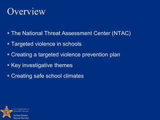 Prevention of Targeted Violence in K-12 Schools | PPT