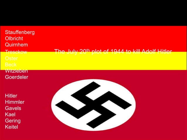 July 20 1944, the Plot to Kill Hitler | PPTX