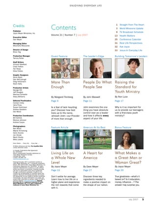July 2007 Enjoying Everyday Life | PDF