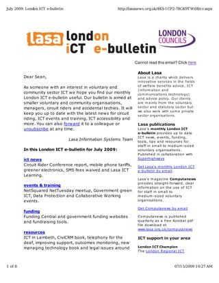 July2009 London ICT ebulletin | PDF