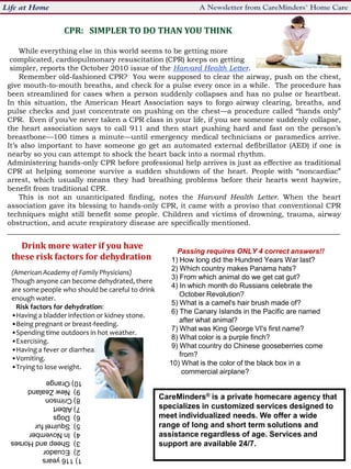 July 2011 Newsletter | PDF