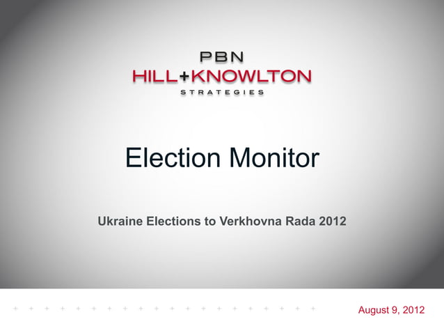 July 2012 election monitor no. 1 | PPT