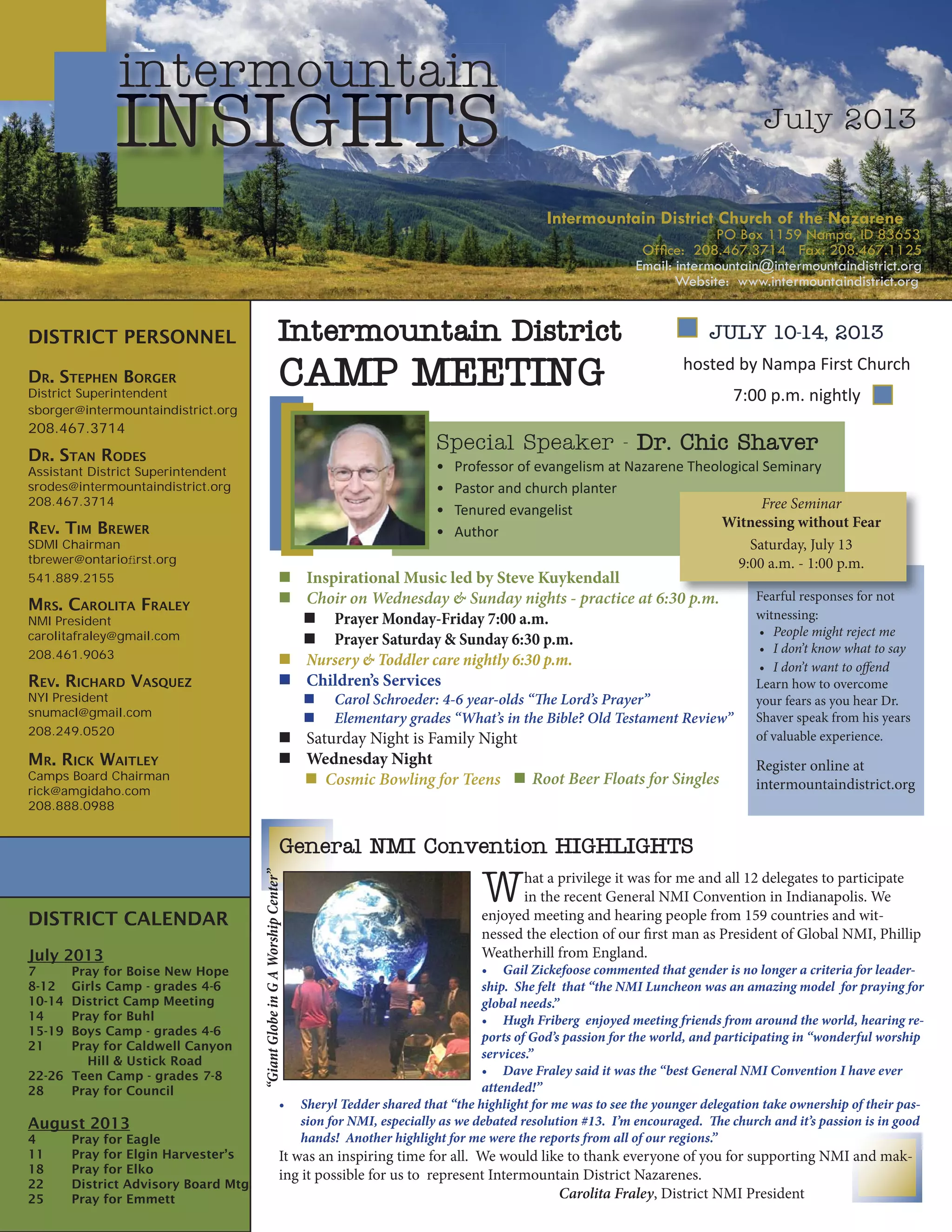 July 2013 Intermountain Insights | PDF