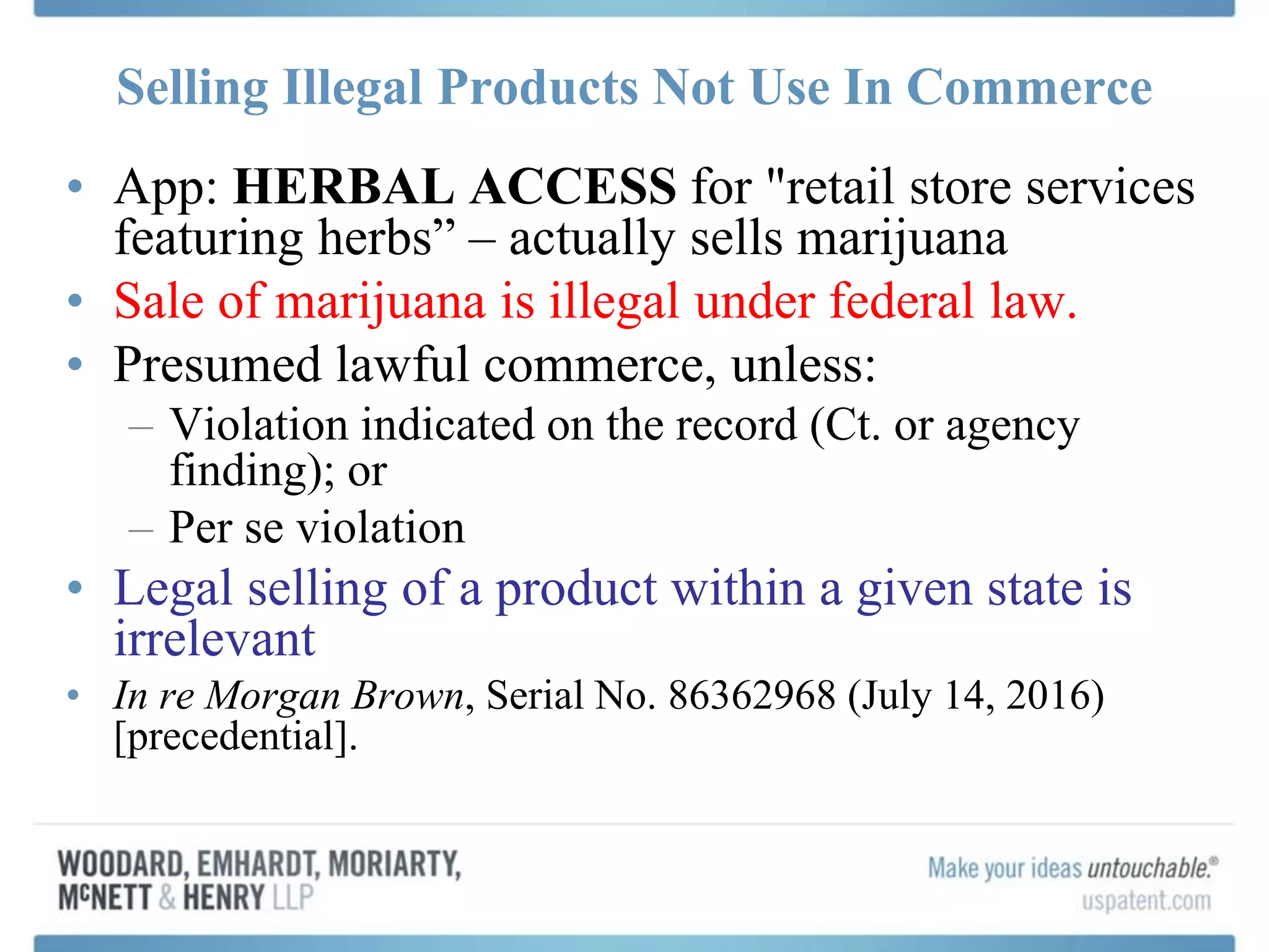 July 2016 Trademark Prosecution Lunch Update | PPT