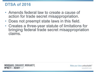 Defend Trade Secrets Act of 2016 | PPTX