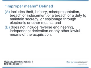 Defend Trade Secrets Act of 2016 | PPT