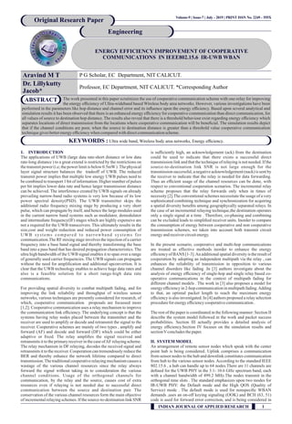 Energy efficiency optimization of IEEE 802.15.6 ir uwb wban | PDF