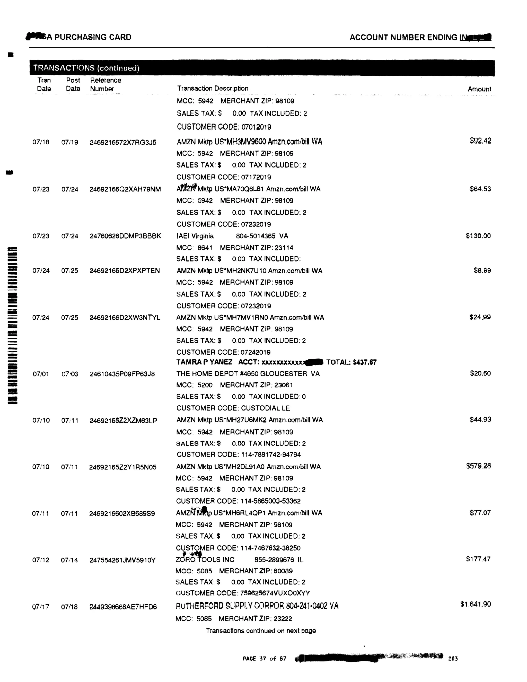 July 2019 cc statement redacted | PDF