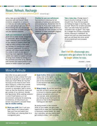 Wellbeing Insights July 2019 | PDF
