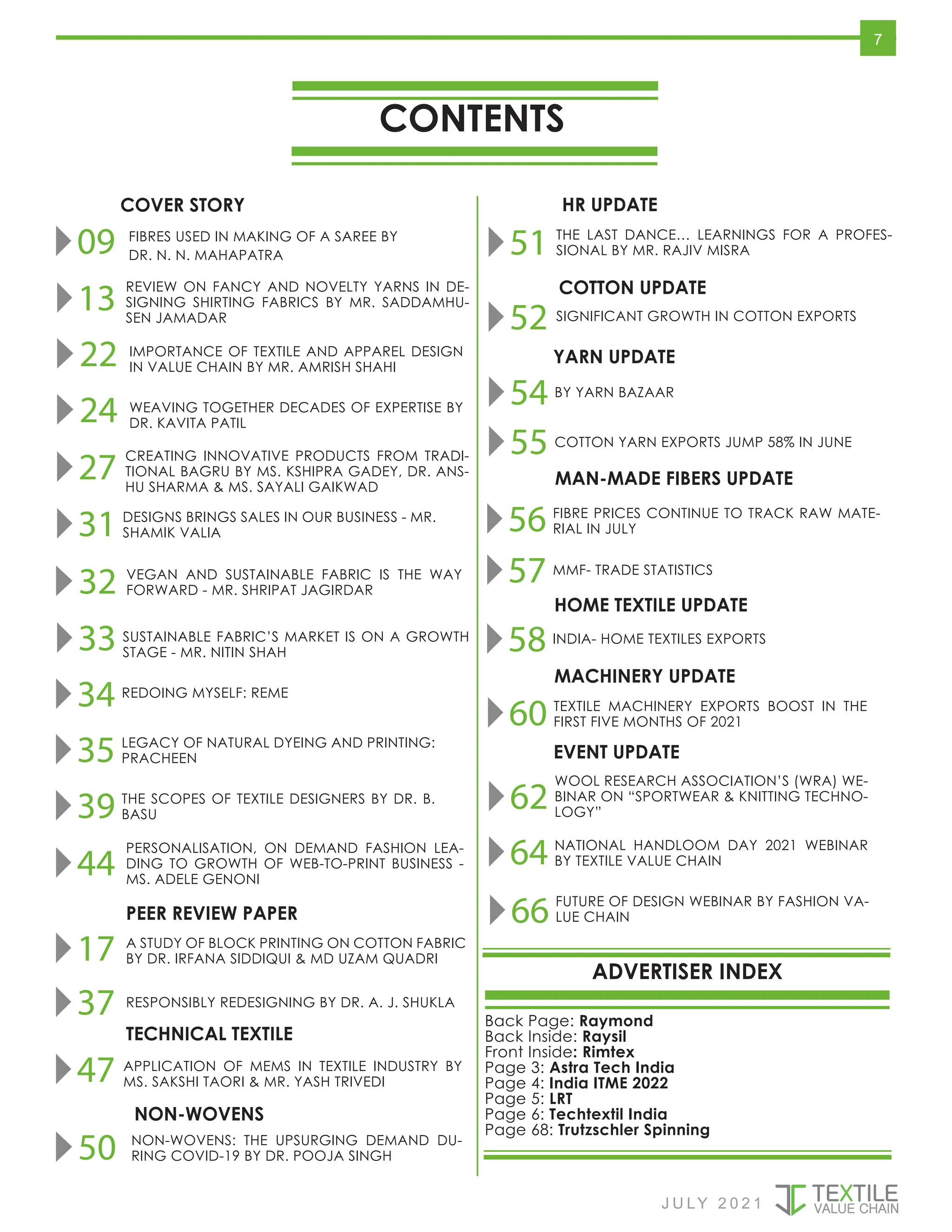 Textile Value Chain- JULY 2021 | PDF