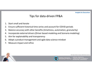 Forecasting Financial Metrics using Machine Learning and Data Science | PPT