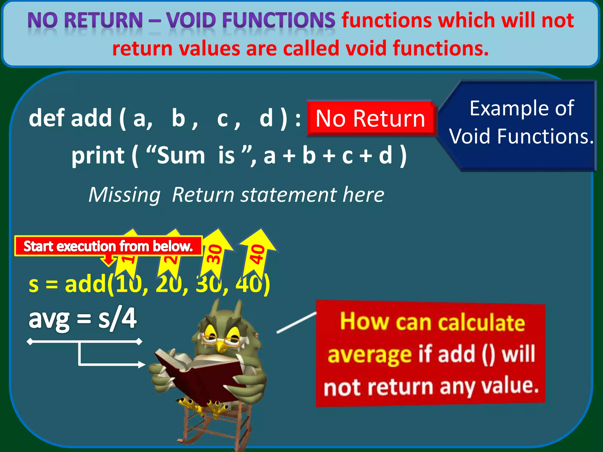 Functions In Python Cbse 2 Computer Science Ppt 
