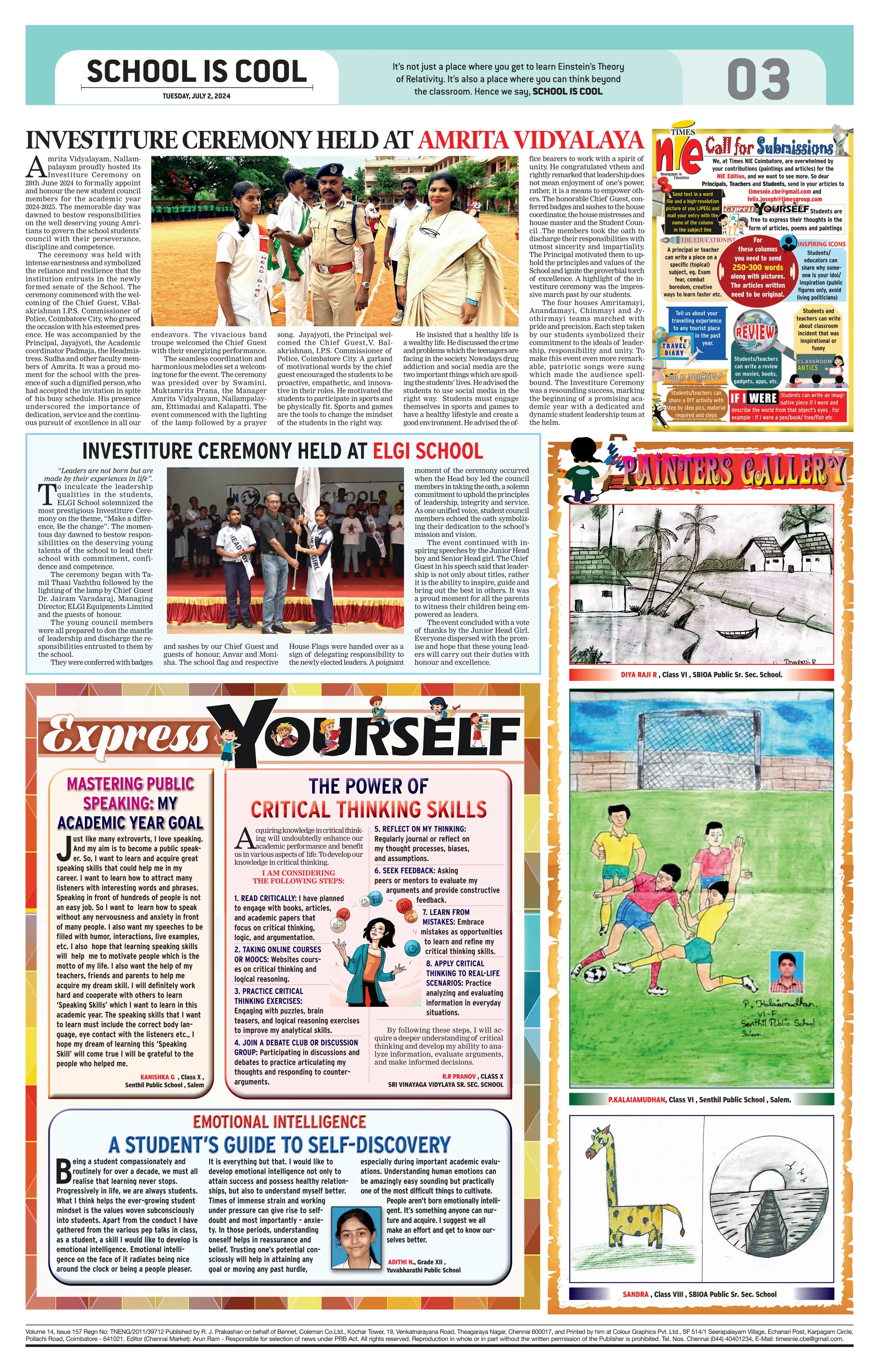 Times NIE - A STUDENT’S GUIDE TO SELF-DISCOVERY | PDF | Prom | Personal ...