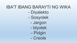 rehistro ng wika | PPTX