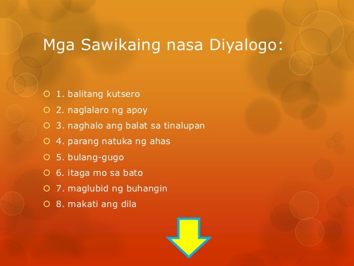 Halimbawa Ng Sawikain Halimbawa Ng Sawikain
