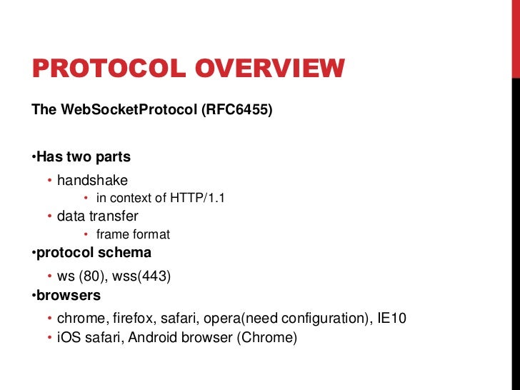 Websocket Protocol