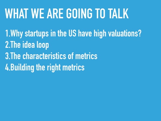 Selecting the right metrics for your startup | PPT Selecting the right metrics for your startup | PPT