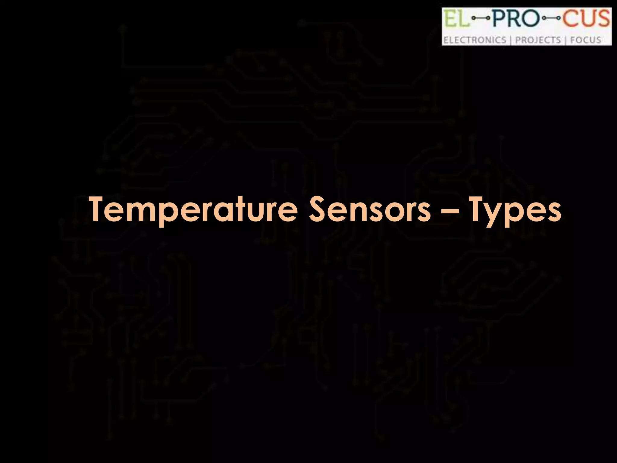 Temperature Sensors – Types | PPT