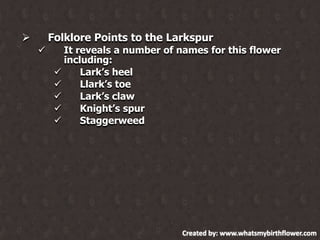 July Birth Flower | PPT