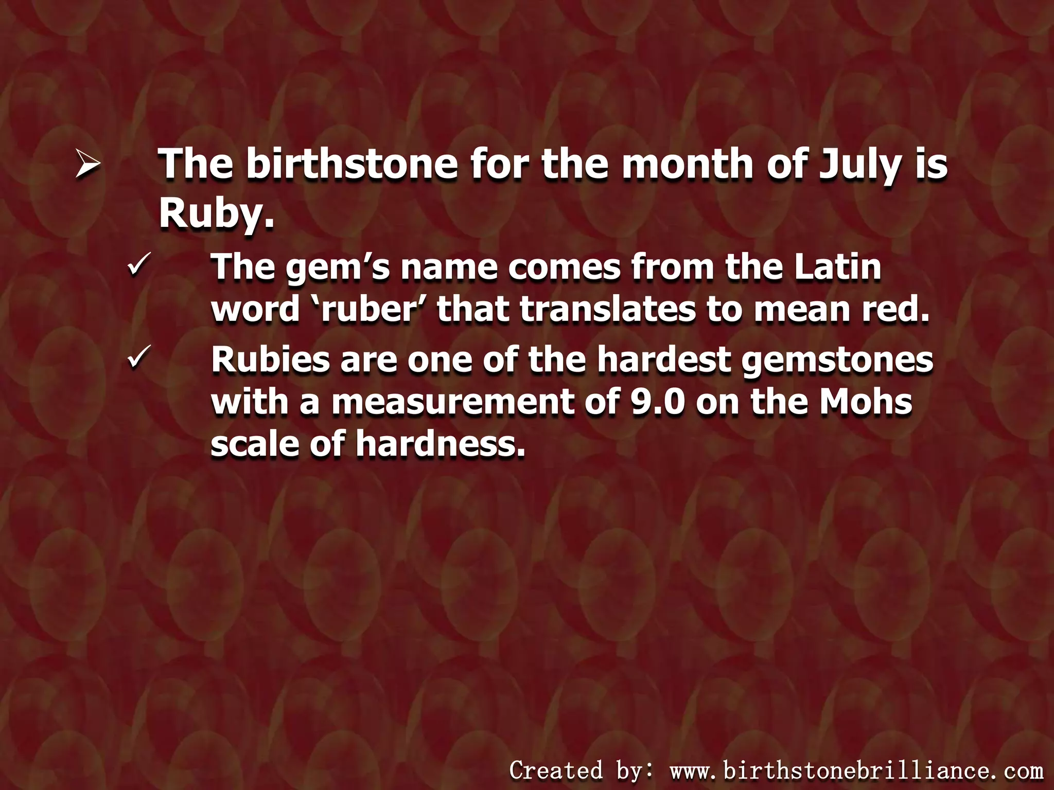 July birthstone | PPTX