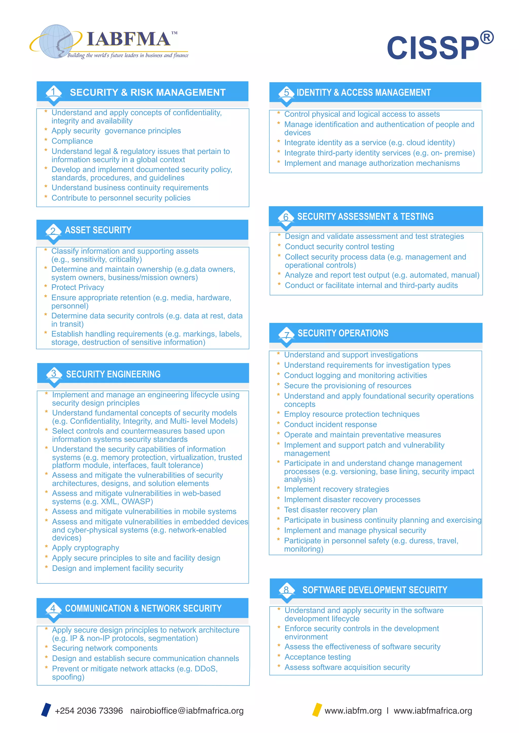 Certified Information Systems Security Professional | PDF