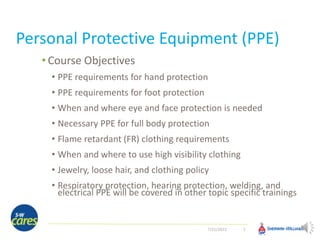 Personal Protection Equipment (PPE) | PPTX