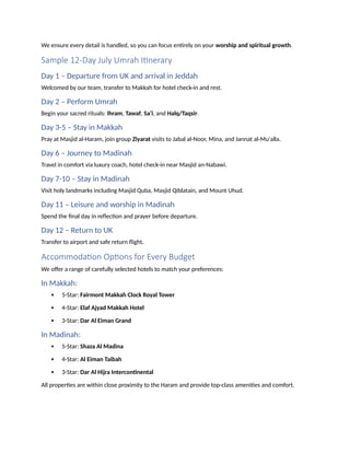 July Umrah Packages – Affordable, Comfortable and Spiritually Enriching ...