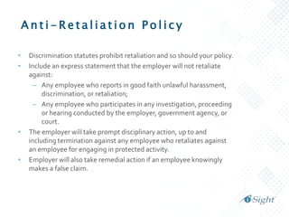 Building Effective Sexual Harassment Prevention Policies and Training | PPT