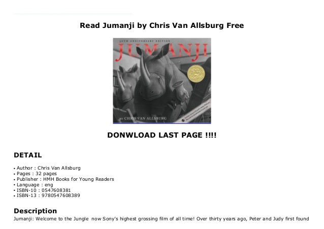 Read Jumanji by Chris Van Allsburg Free