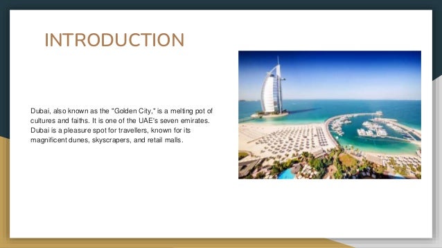 Travel Guide for the visitor's in Dubai | PPTX