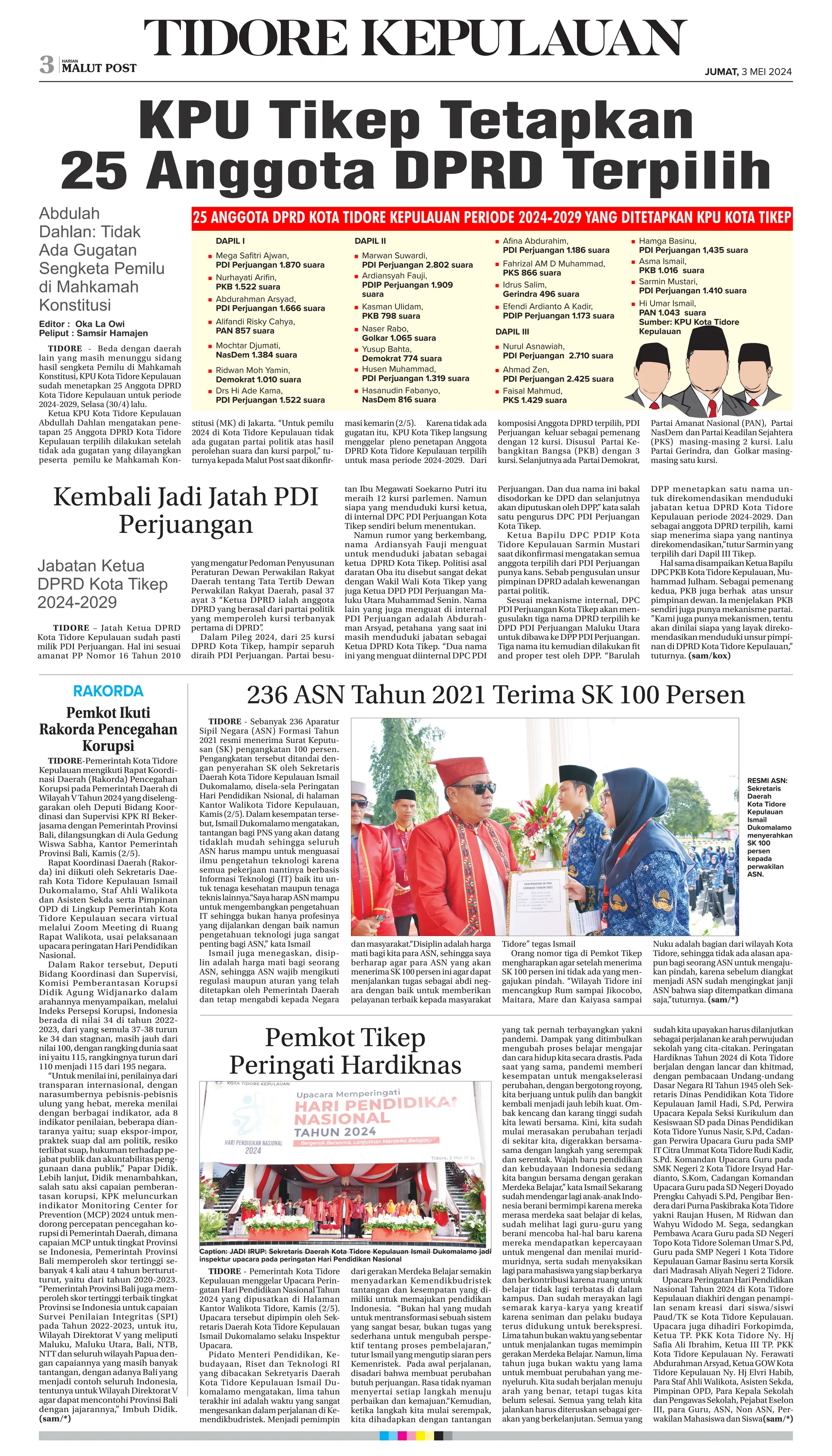 Epaper koran digital Malut Post, Edisi Terbaru | PDF