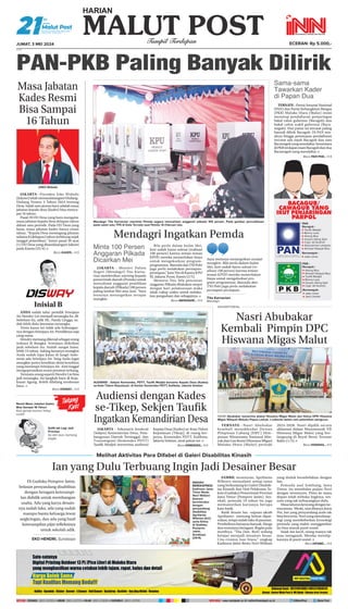 Epaper koran digital Malut Post, Edisi Terbaru | PDF