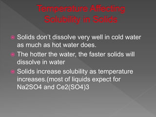 Factors Affecting Solubility | PPTX