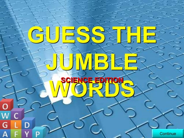 Jumble word-game-science4-muscular system | PPT