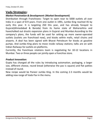 Jumbo king strategy | DOCX