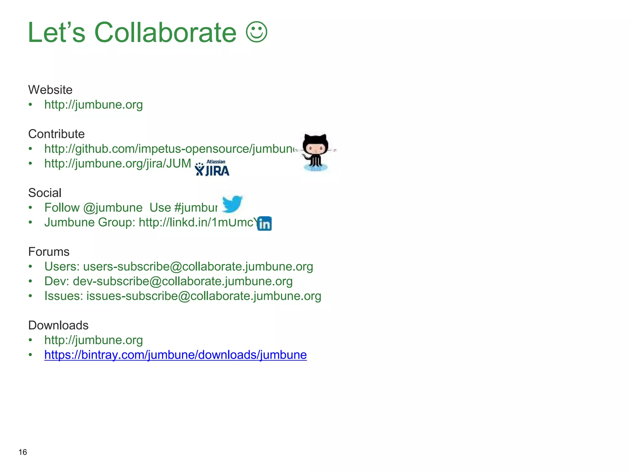 Jumbune optimize hadoop-solutions | PPT