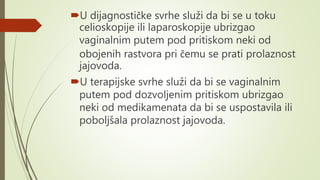 Ju medicinska skola banjaluka uterotubarne instilacije (deveta nedelja) | PPT