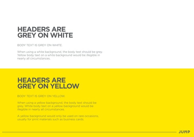Brand Guideline Example: Jump brand guidelines 2019 | PPT