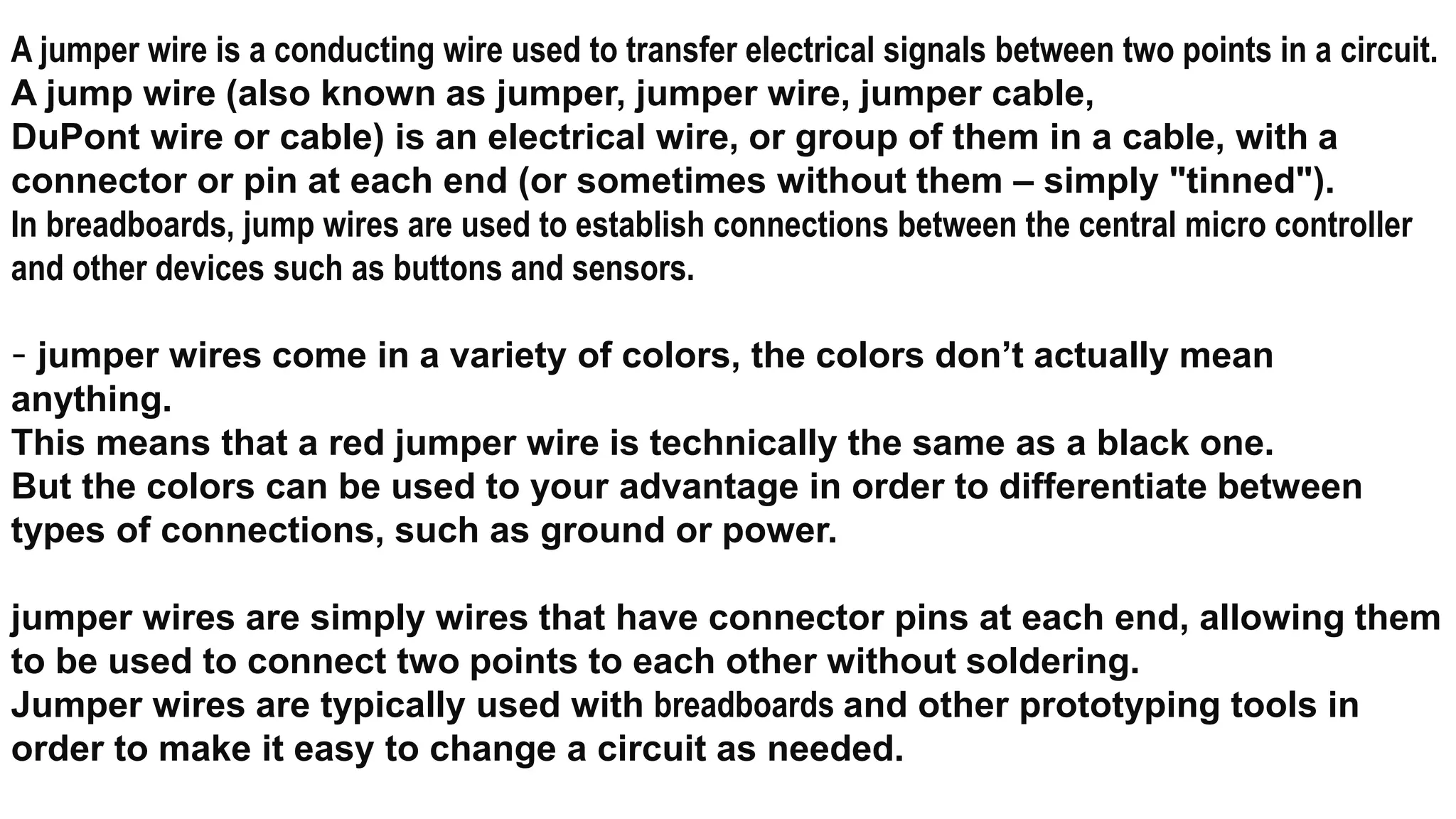 Jumper wires | PPTX