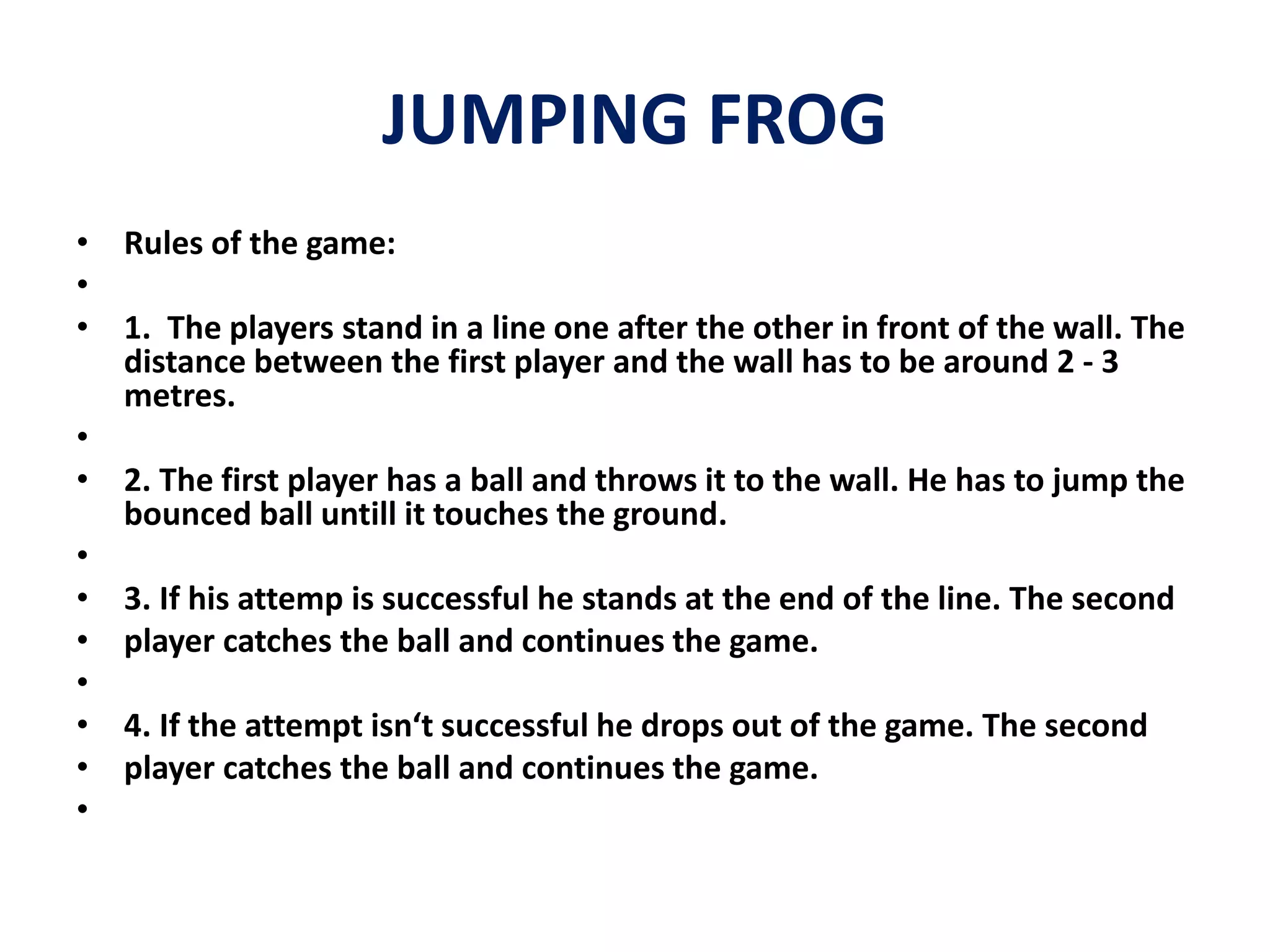 Jumping frog | PPTX