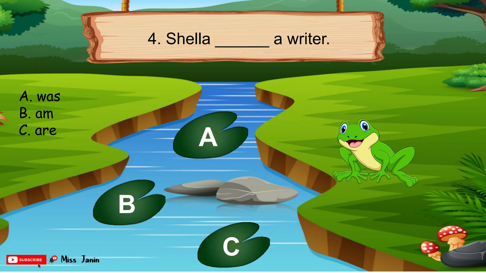 Jumping Frog Game.pptx on transforming singular noun to plural | PPT
