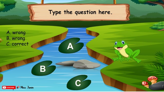 Jumping Frog Game.pptx on transforming singular noun to plural | PPT