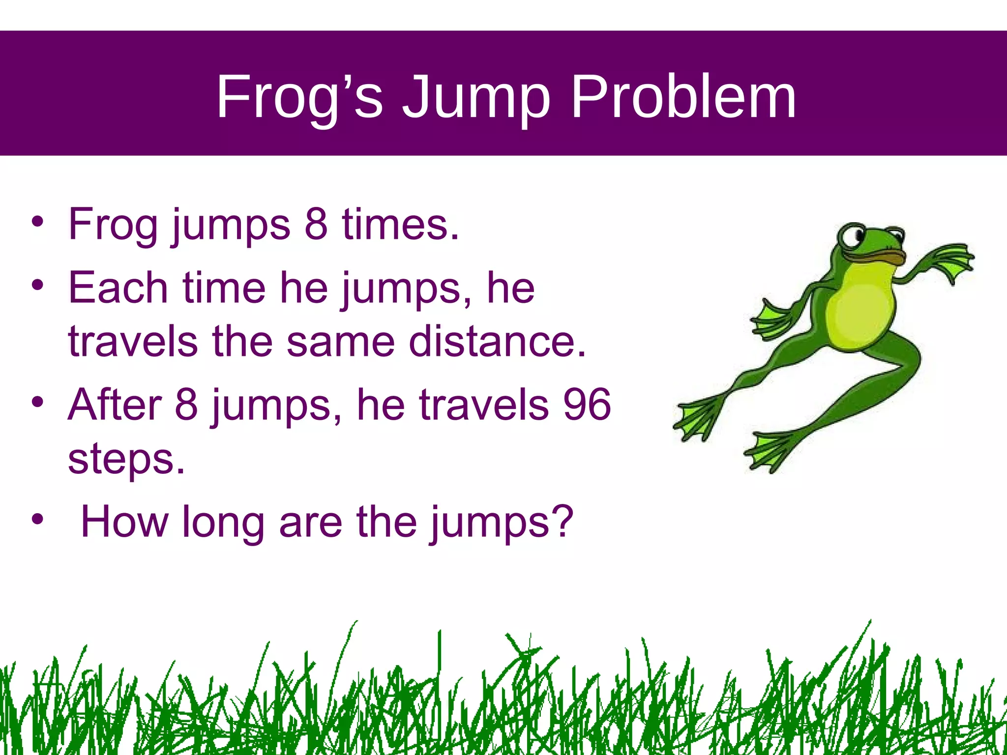 Jumping Frogs Problem | PPT