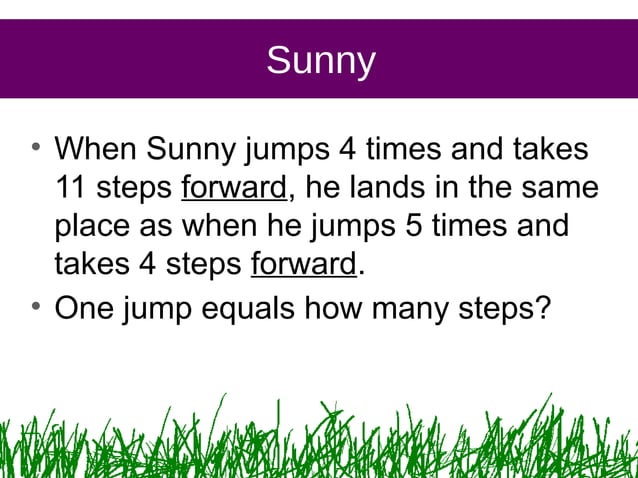 Jumping Frogs Problem | PPT