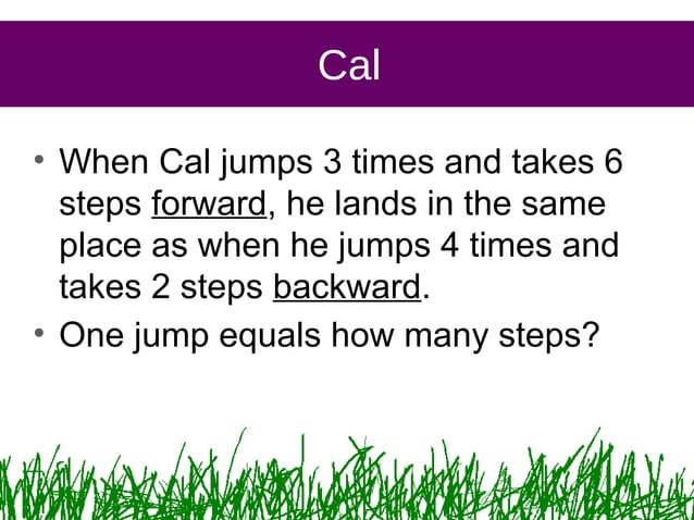 Jumping Frogs Problem | PPT